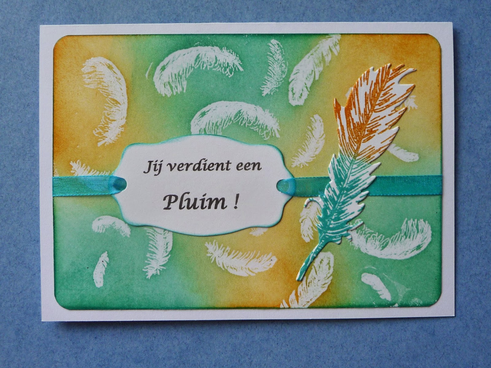 Just Me: Dat verdient een pluim