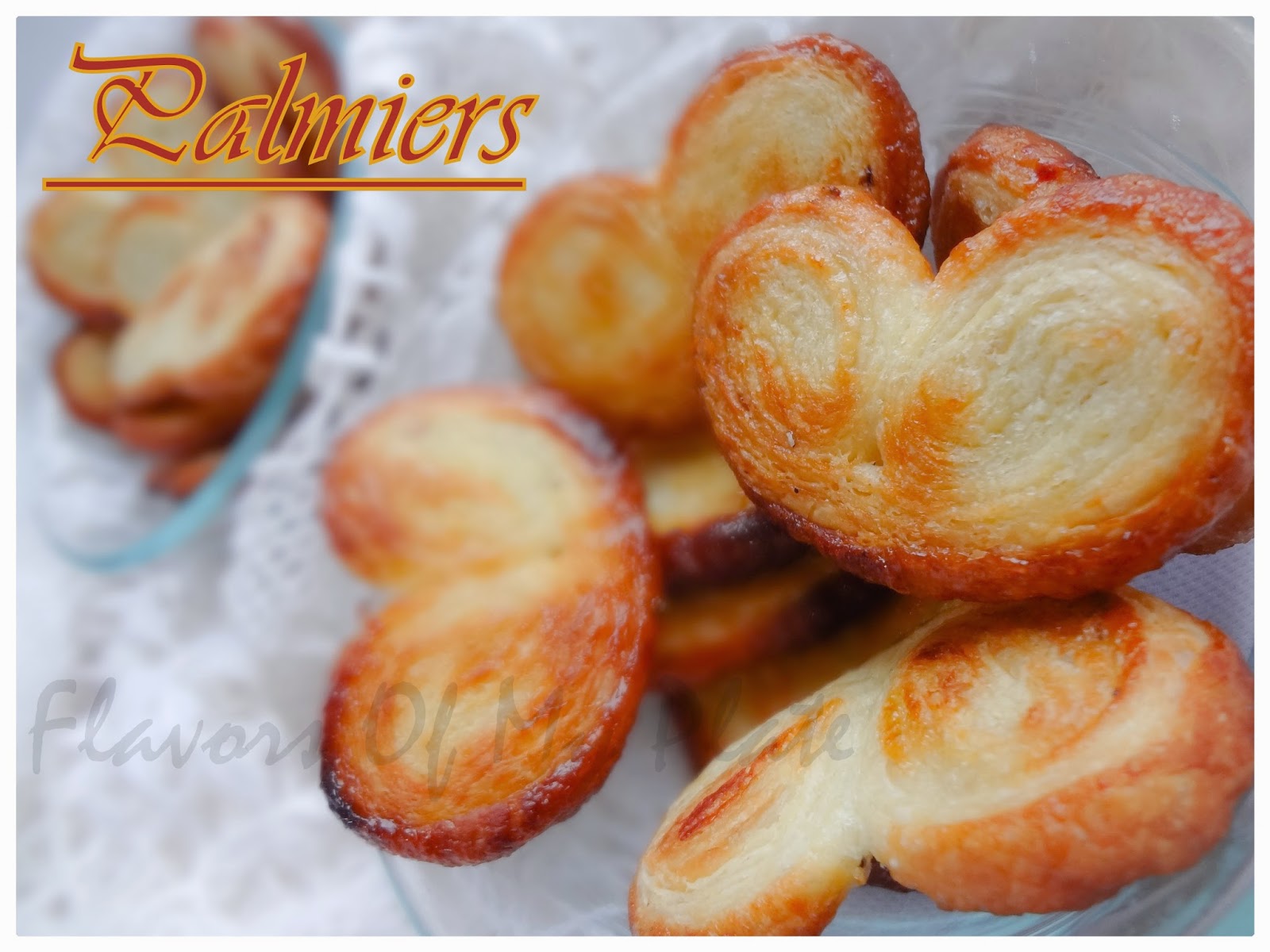 Flavors Of My Plate: Palmiers.......Cute Little Hearts Cookies