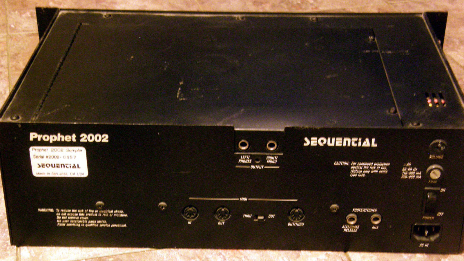 MATRIXSYNTH: Sequential Circuits Prophet 2002 Vintage Sampler with ...