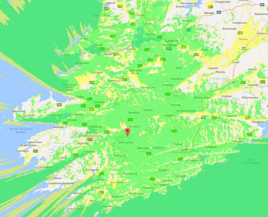 Southern Ireland Repeater Group: Coverage Maps