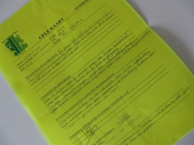 Met Volle Teugen : Gele Kaart