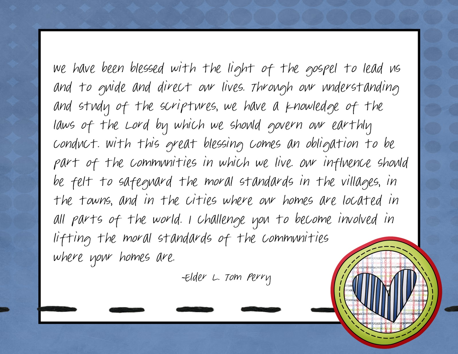 Crafting is contagious!: Young Women's Lesson 32