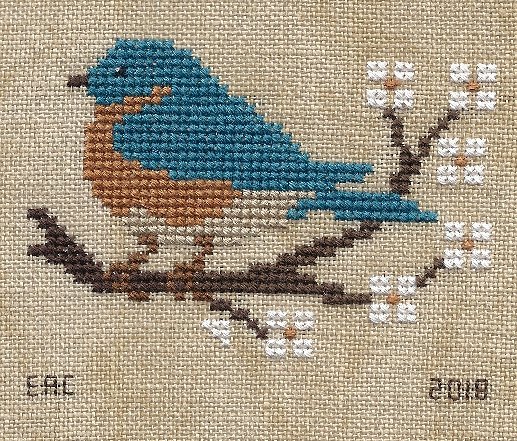 Garden Grumbles and Cross Stitch Fumbles: Birds on Branches