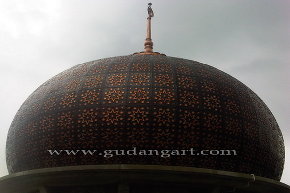 dekoratif alumunium cor: Kubah masjid alumunium & tembaga