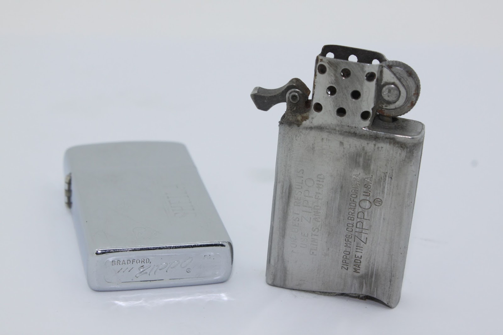 ziq ZIPPO collections: ORIGINAL ZIPPO SLIM LIGHTER YEAR 1976 CODE : 4004