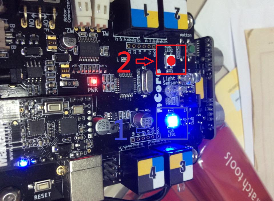 阿奇實驗室: 10_mBot電腦連線模式--LED的使用