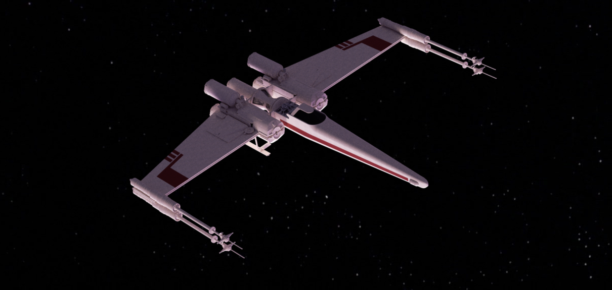 Stinson's All Things Star Wars Blog: Colin Cantwell X-wing concept model