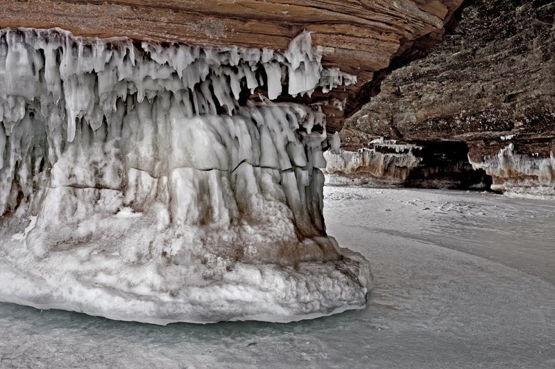 Kirt E. Carter: Lake Superior Ice Caves-Cornucopia, WI