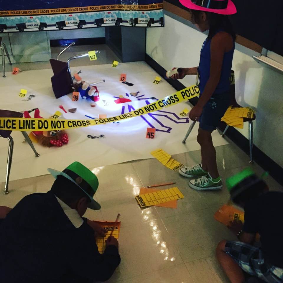 Scissors and Crayons: Crime Scene Math Investigations