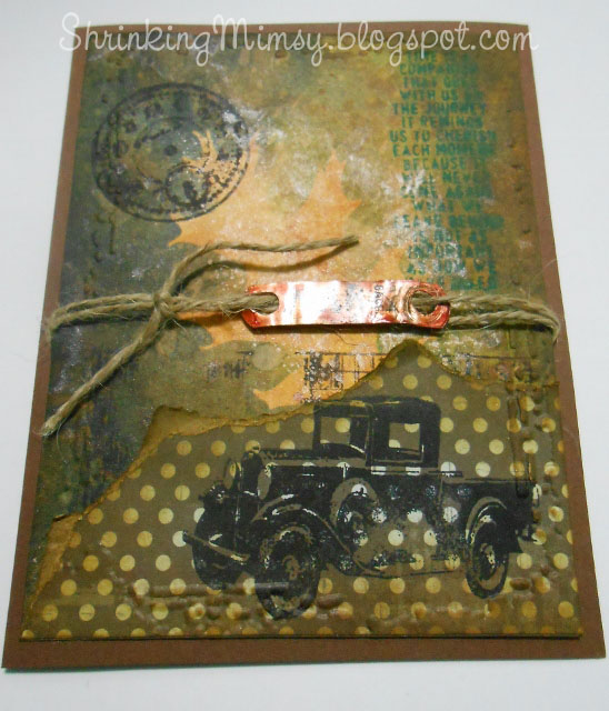 Shrinking Mimsy : Birthday card for my husband.