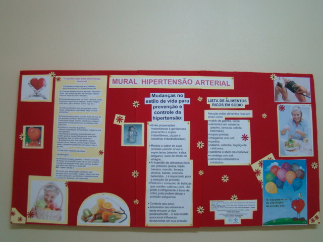 Estágio Nutrição Social: MURAL HIPERTENSÃO ARTERIAL Estágio Nutrição Social: MURAL HIPERTENSÃO ARTERIAL