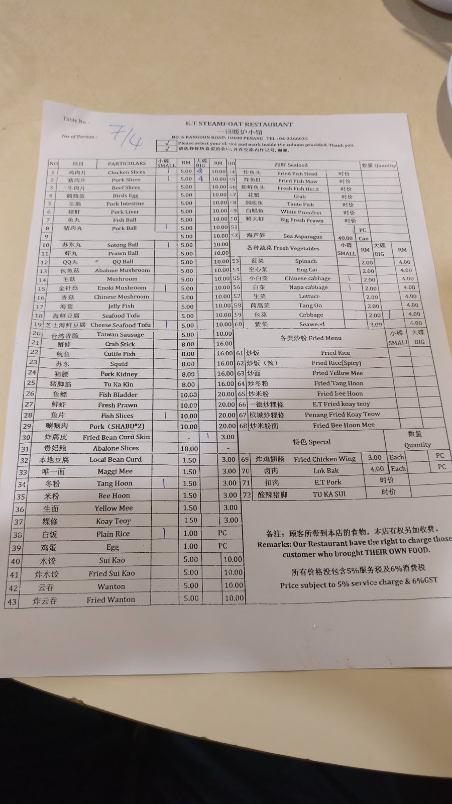 It's About Food!!: 一德煖爐小館 E.T. Steamboat Restaurant @ Jalan Rangoon