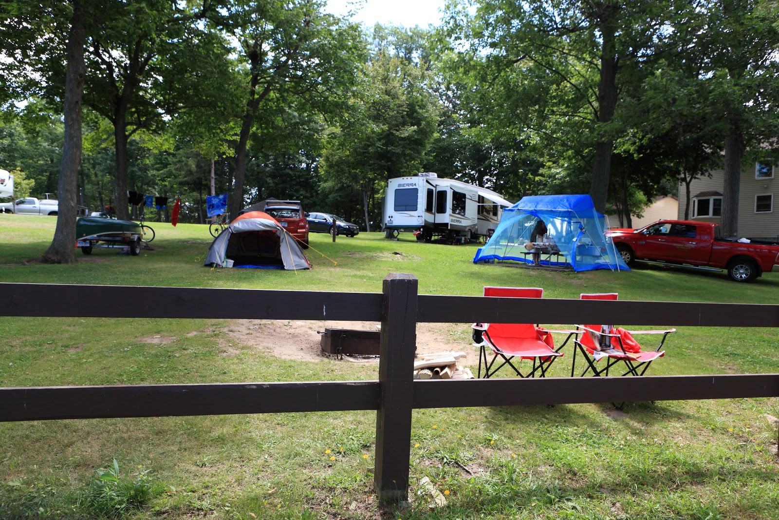 The Campsites: Cedar Point New York State Park