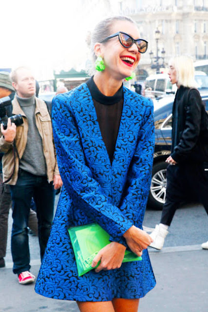 The Black Blog of Style by Gaia Audrey Torchia: 12 ways to wear BLUE ...