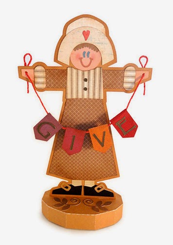 Needles 'n' Knowledge: Pilgrim Man and Gal Stick Figures "Give Thanks ...