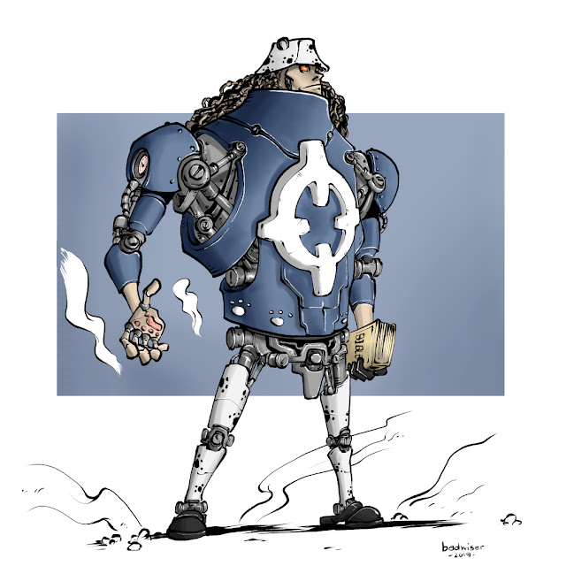 One Piece Fan Art by Badwiser: Bartholomew Kuma Robot