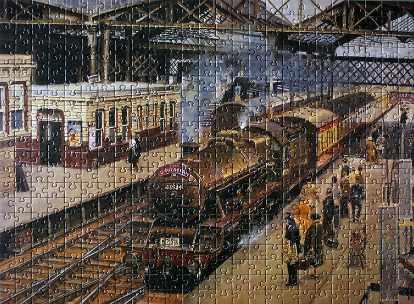 STEAM TRAINS AND JIGSAW PUZZLES: Two Stations