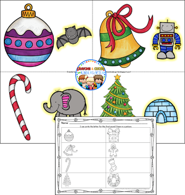 Crayons & Cuties In Kindergarten: Holiday Centers & Candy Cane Word Work!