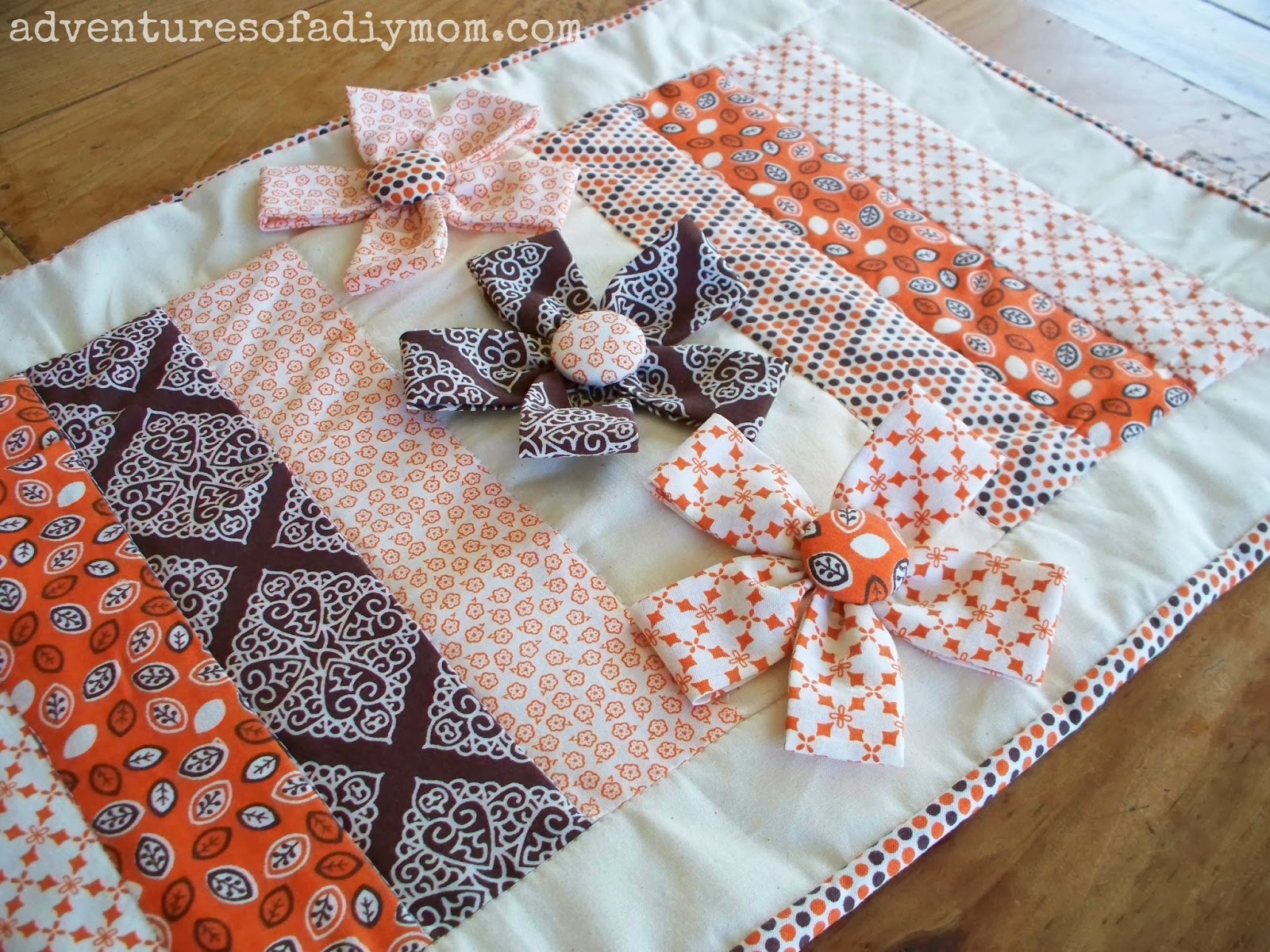 How To Make A Table Runner With Fabric Flowers Adventures Of A DIY Mom how-to-make-a-table-runner-with-fabric-flowers-adventures-of-a-diy-mom