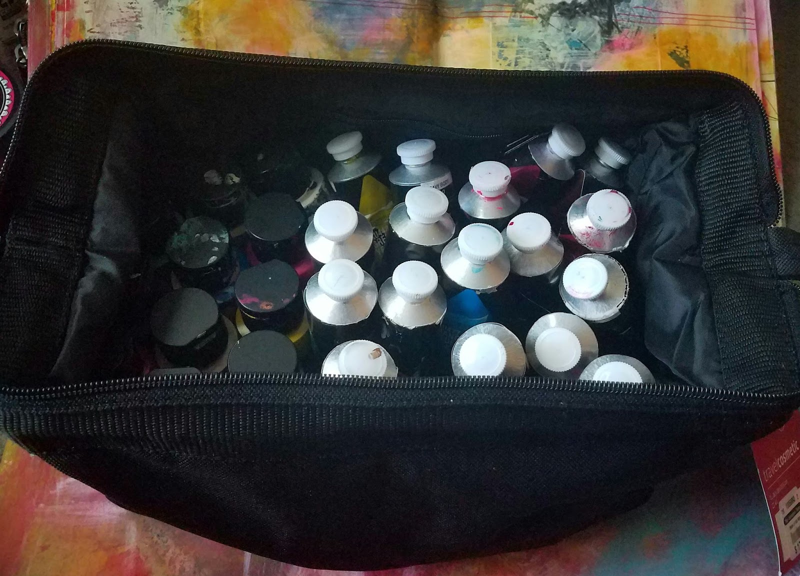 My New Paint Bag a.k.a. Reisenthel Black Toiletry Kit