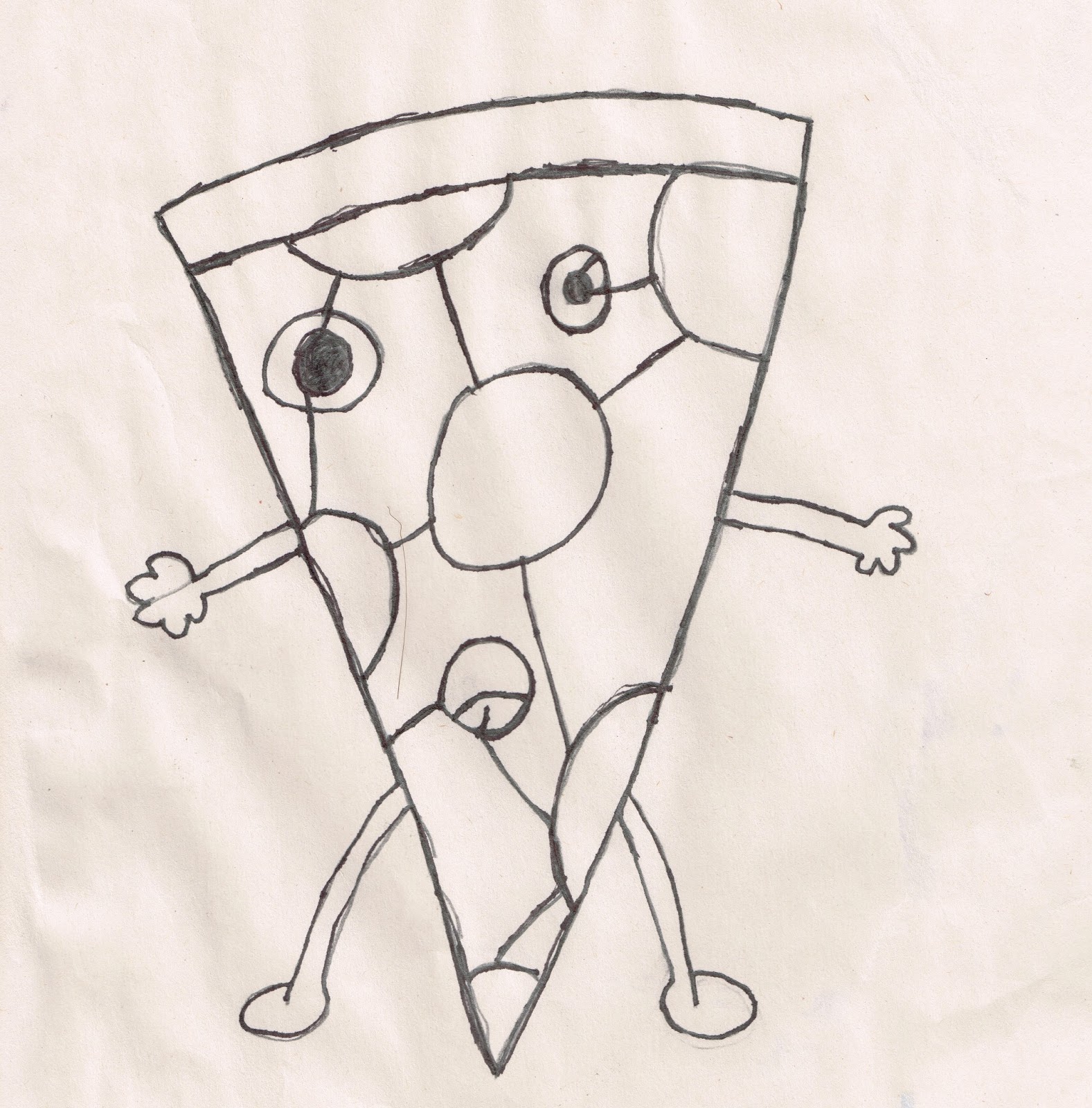Slapinions: Pizza Man - a rough sketch by LuLu