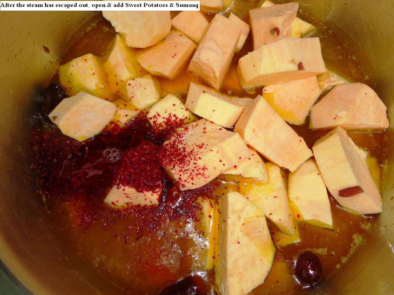 Brightness Of Islam: Camel's Meat with Sweet Potatoes