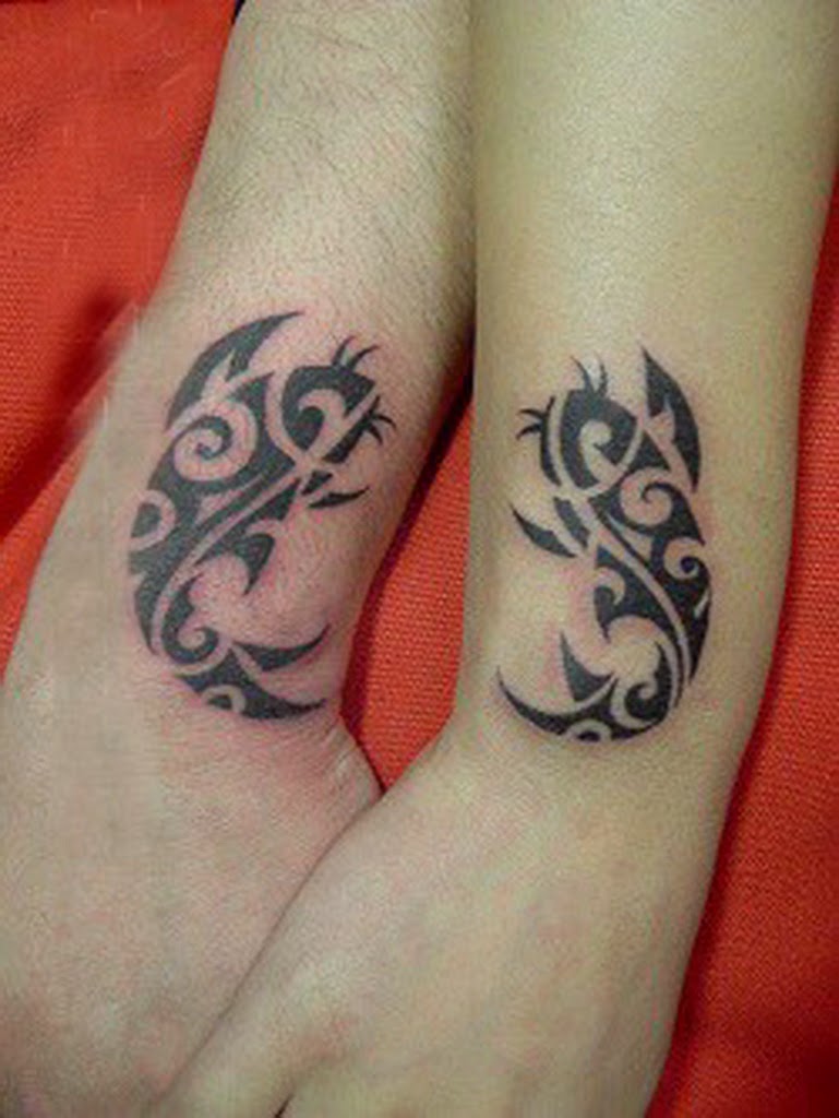Matching fish tattoo designs | Black Tattoo Designs