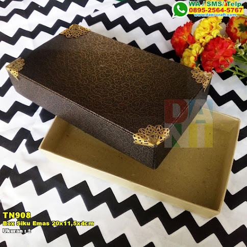 Box Siku Emas 20×11,5x4cm | Souvenir Pernikahan