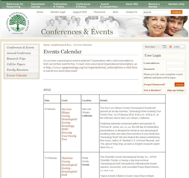 UpFront with NGS: National Genealogical Society Introduces New Events ... UpFront with NGS: National Genealogical Society Introduces New Events ...