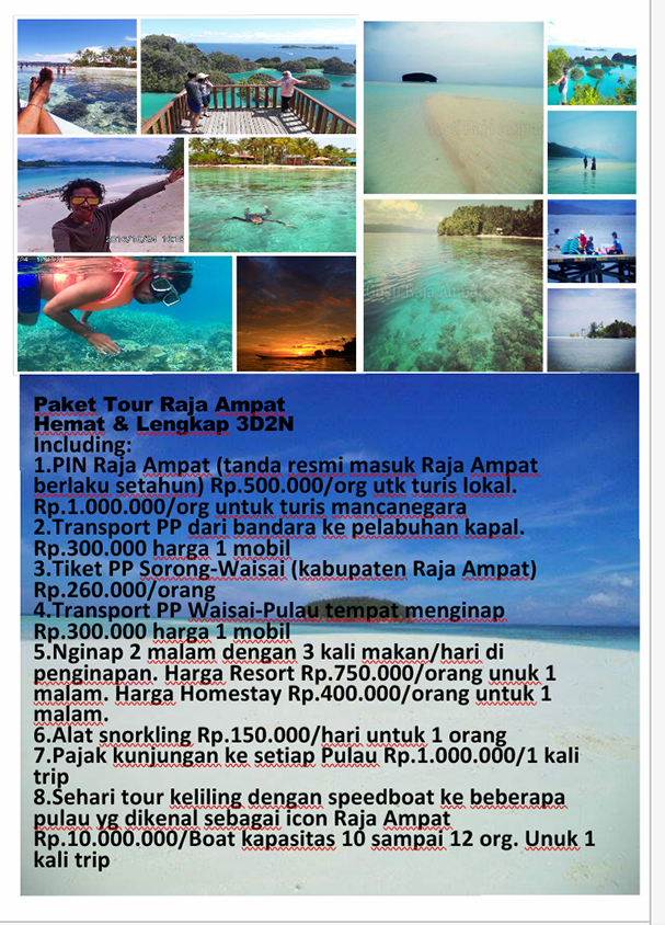 Paket tour Raja Ampat termurah dan lengkap!!!: Paket Wisata Raja Ampat ...