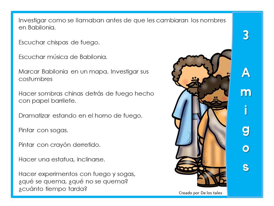 Clases con sentidos: Sadrac, Mesac y Abednego - De los tales