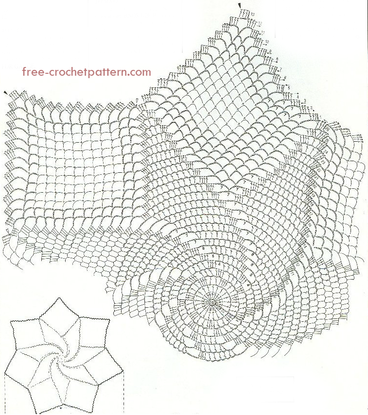 Star Doily Pattern / Crochet - Free Crochet Patterns