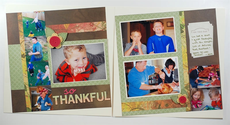 Michelle's Handmade World: So Thankful Scrapbook Layout