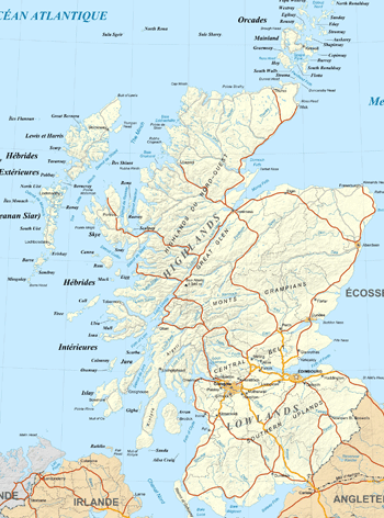 MAPAS DA ESCÓCIA (REINO UNIDO)