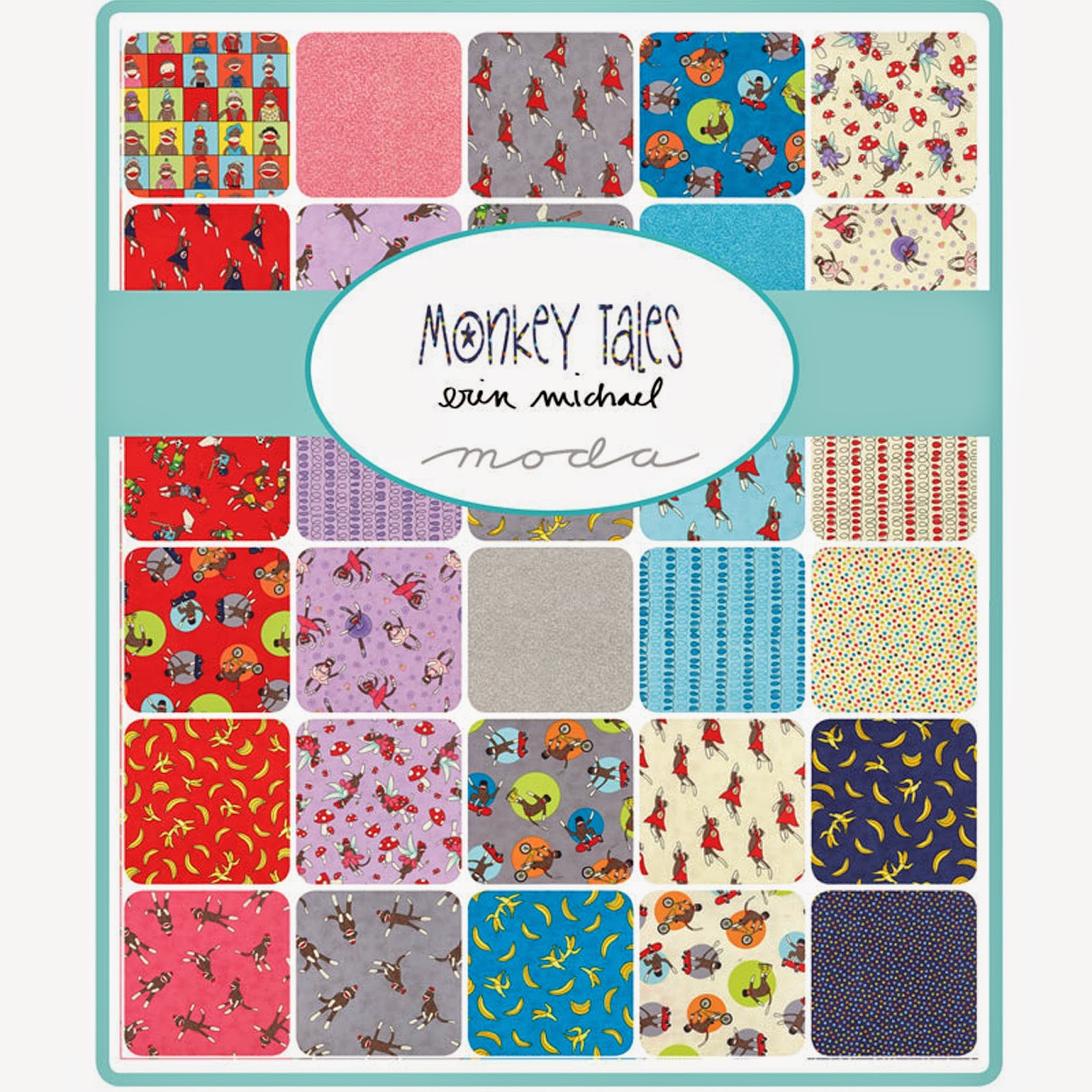 Crazy Quilt Girl Fabric Shop: Moda MONKEY TALES Fabric