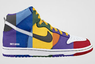 Nike High Tops Rainbow Shoes For Adult Shop | Rainbow nike shoes/Air ...