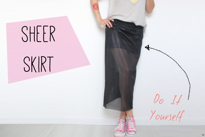 Une touche de rose ENG: The sheer skirt :: DIY