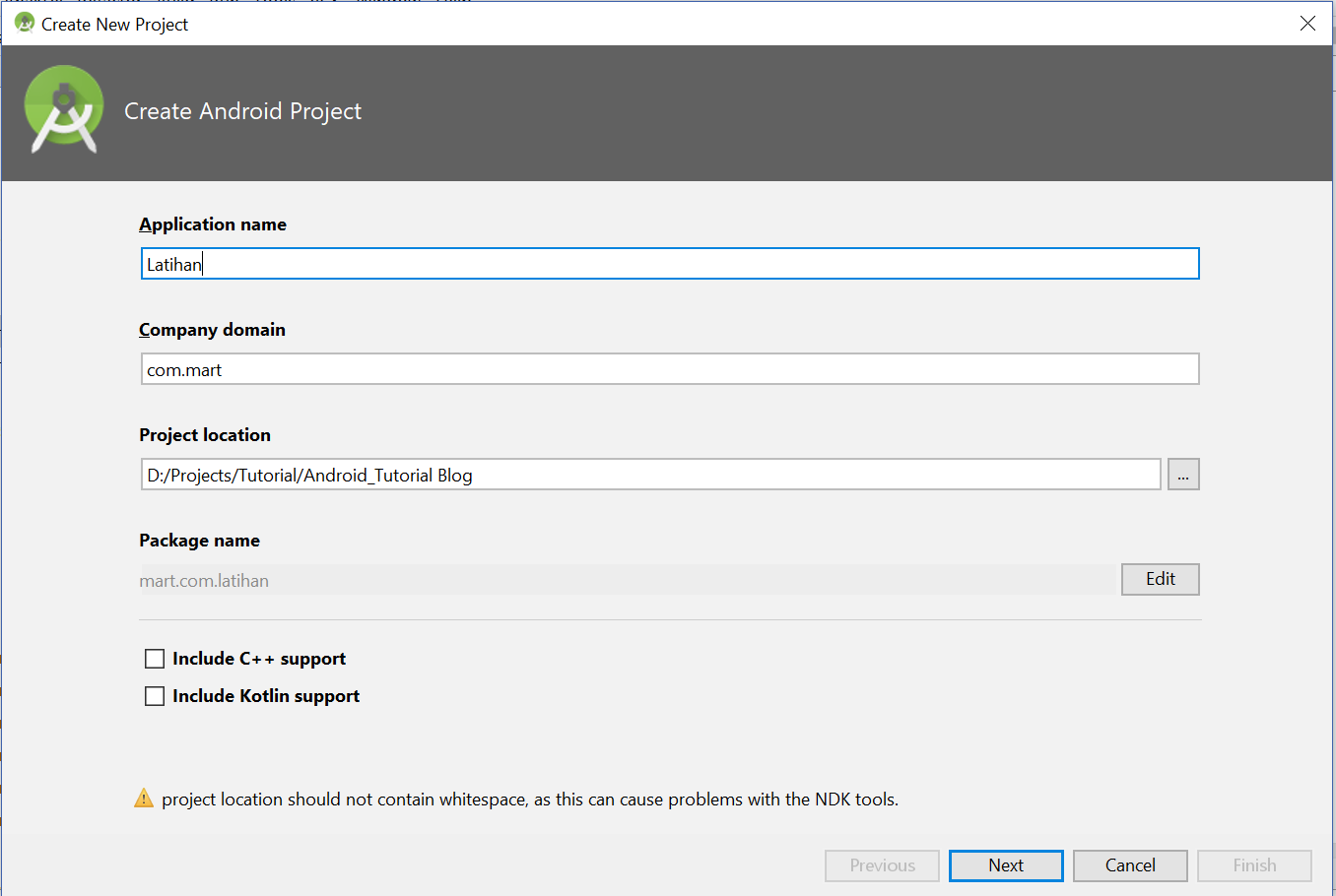 Tahap Awal membuat aplikasi android dengan Android Studio