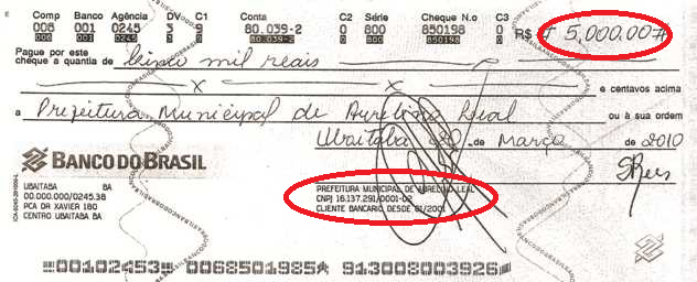 Como Preencher Cheque De Mil Reais
