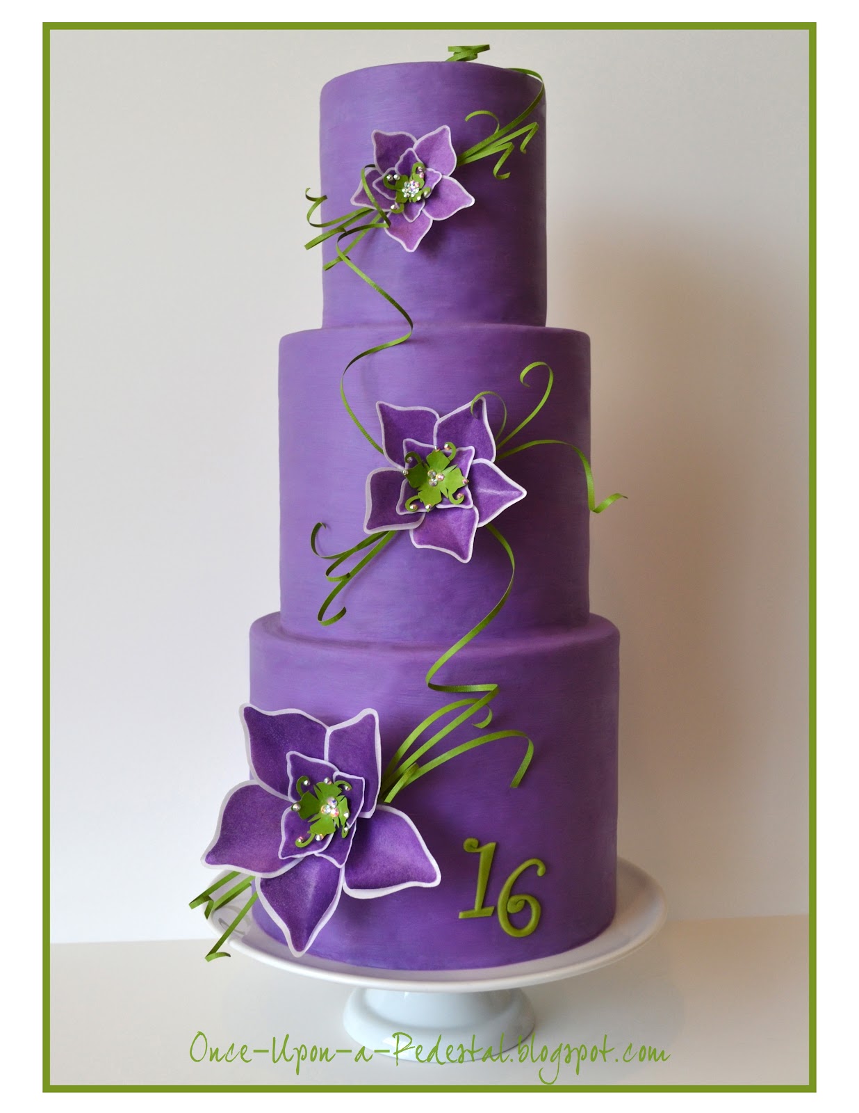 Once Upon A Pedestal: Sweet 16 Cake for Cake Central Magazine