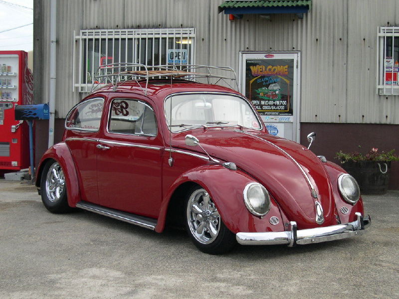 VW Fusca vermelho