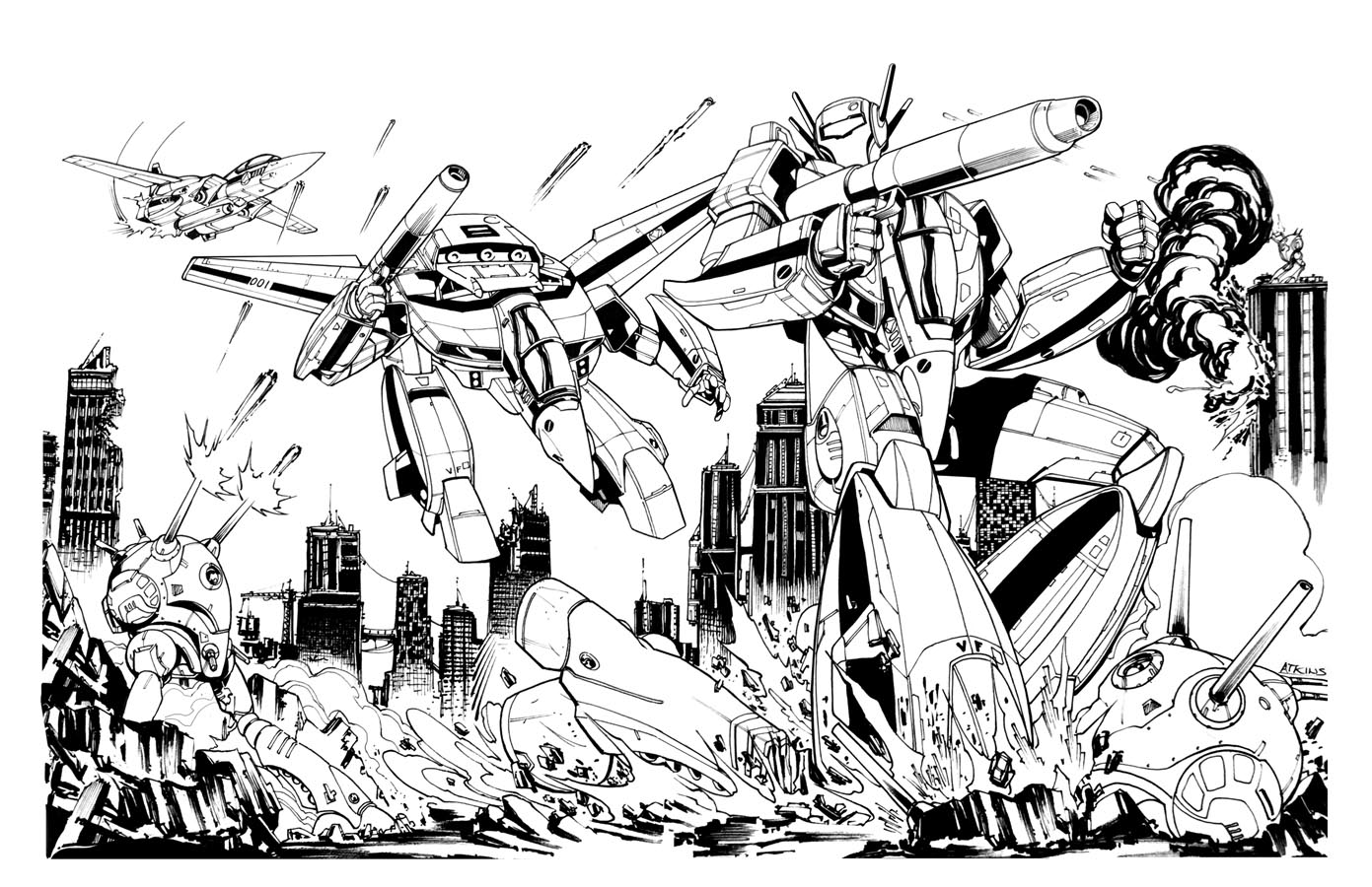 Robert Atkins Art: Robotech...