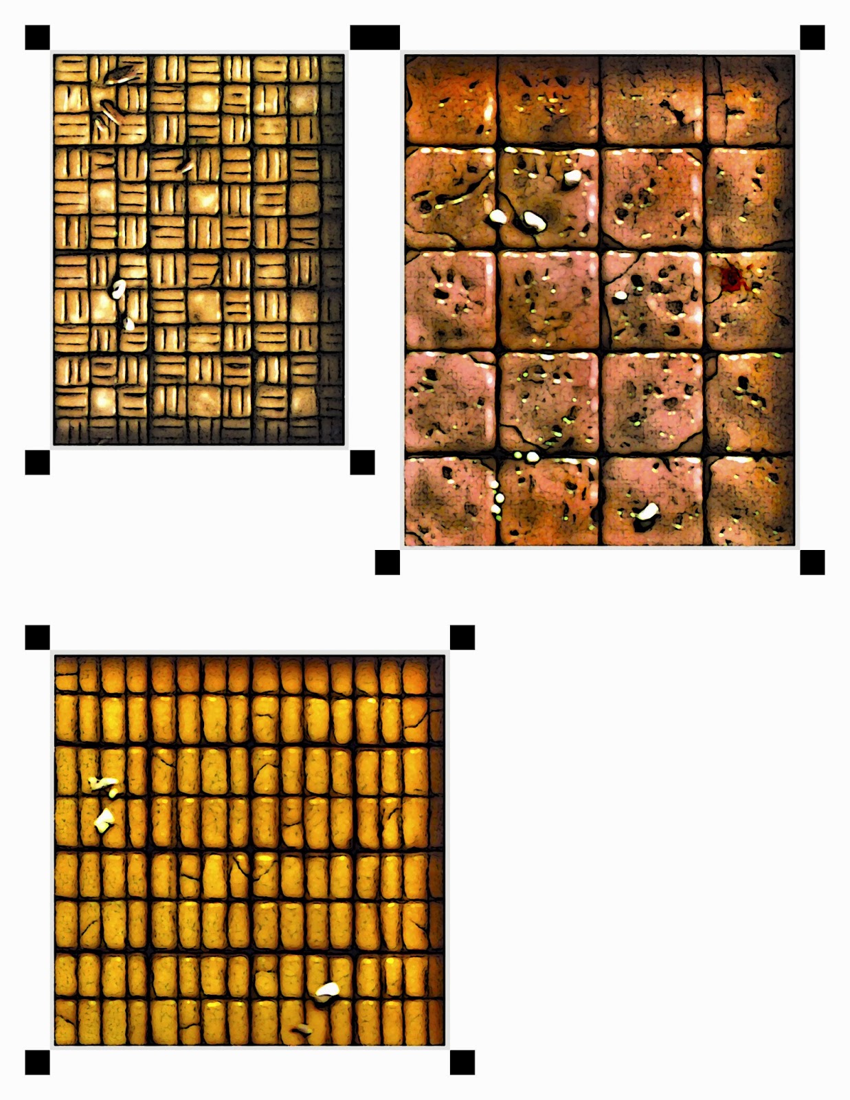 Free dungeon tiles to print: Plateaux HeroQuest Cartoon par Chaoticprime
