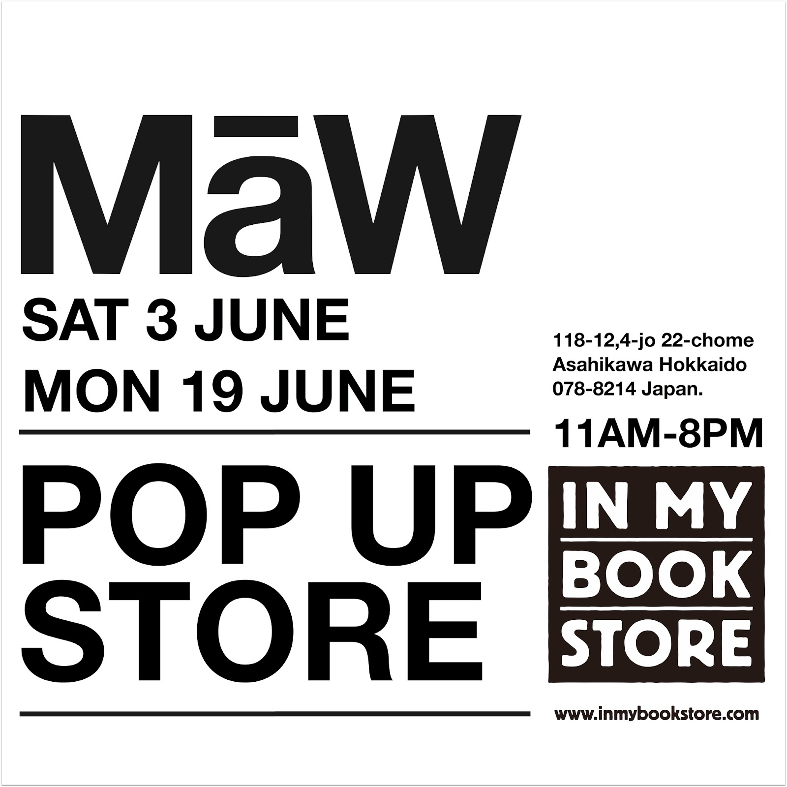 MaW POP UP STORE In IN MY BOOK STORE IN MY BOOK STORE maw-pop-up-store-in-in-my-book-store-in-my-book-store
