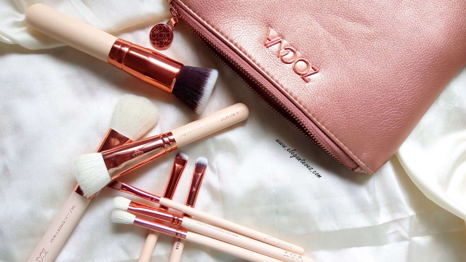 Review of Zoeva Rose Gold Brush Set Dupe from AliExpress - Elegant Eves