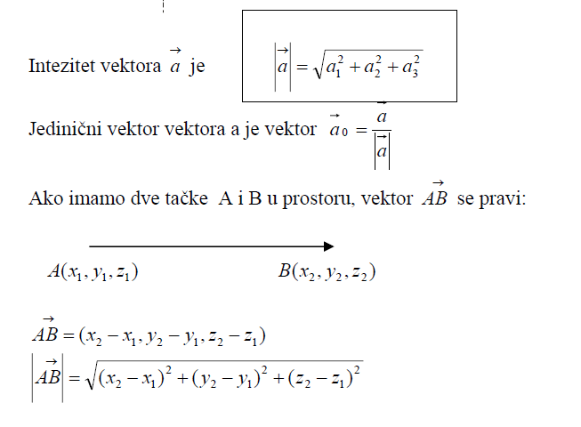 M A T E M A T I K A P N: VEKTORI, SKALARNI PROIZVOD VEKTORA