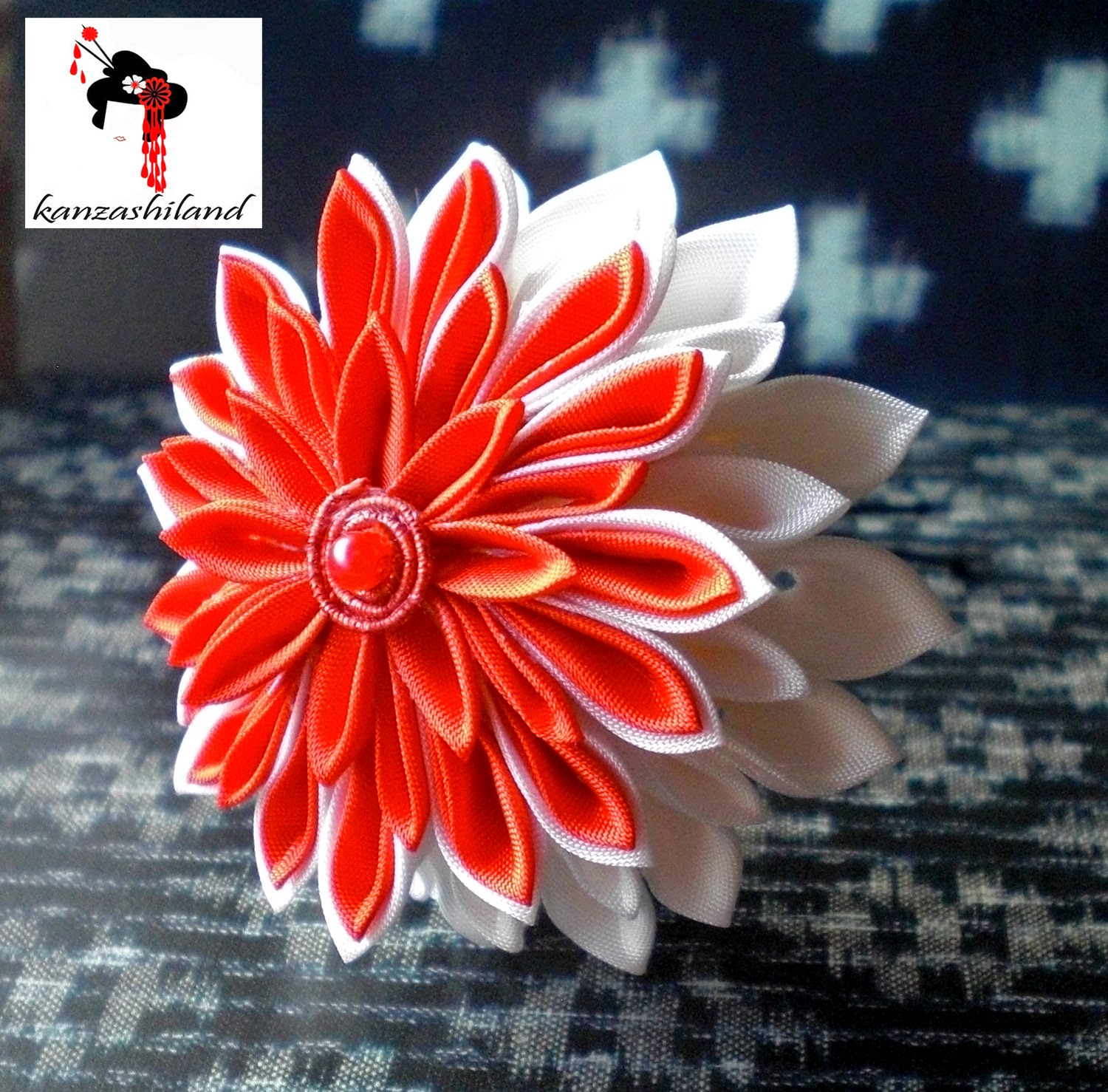 kanzashiland: Crisantemo, flor de otoño.