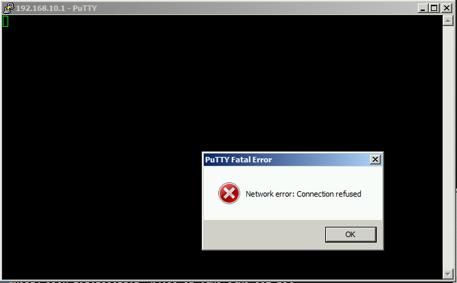 Konfigurasi dan Troubleshoot: Putty Fatal Error "Network error ...