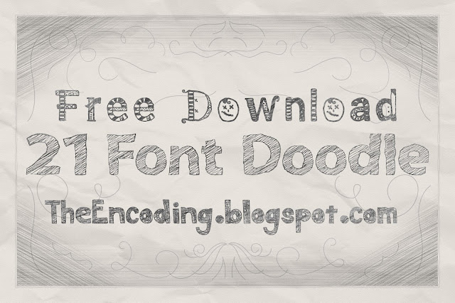 21 Font Doodle Free Download - The Encoding