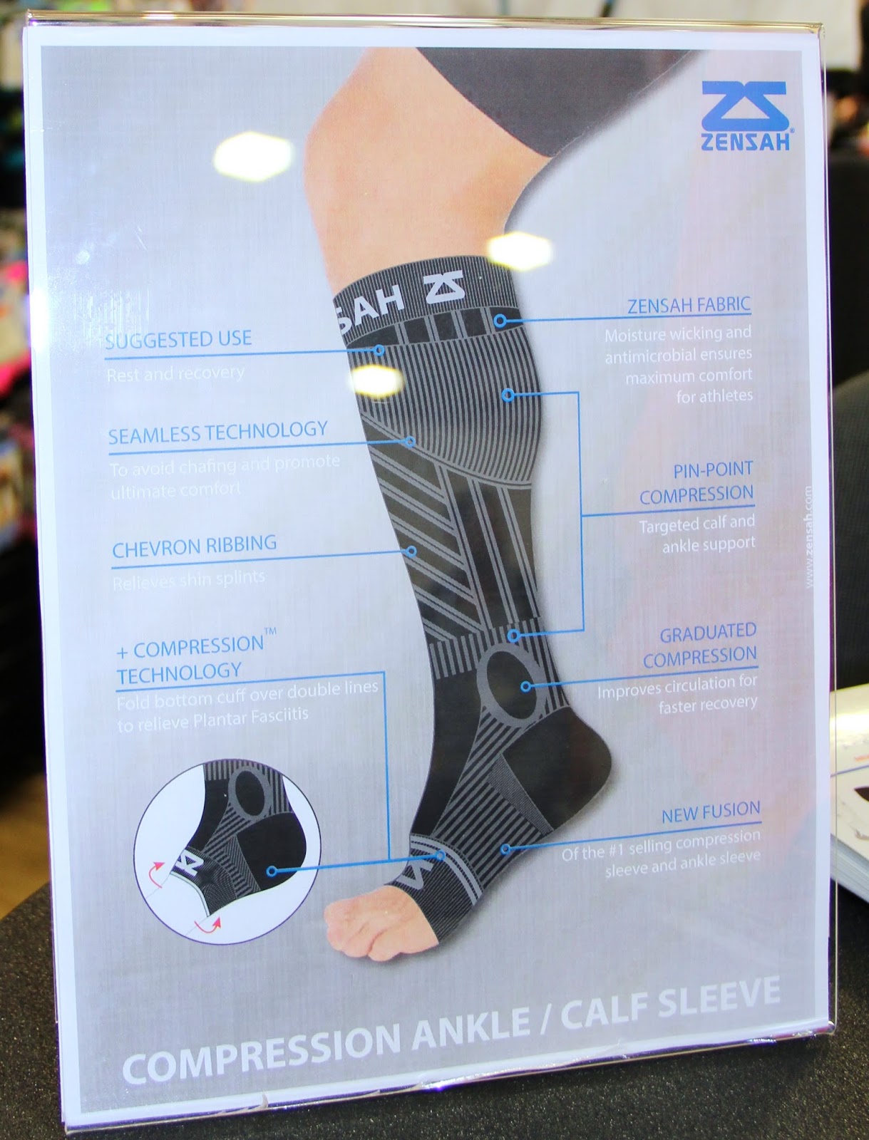 ZENSAH+SKINS Compression/Fitness Socks-Apparel